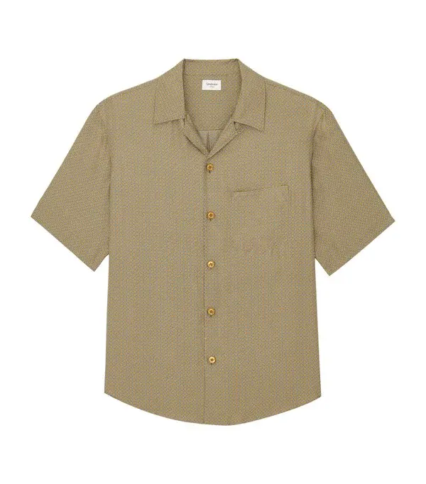 Saint Laurent Silk Geometric Shirt