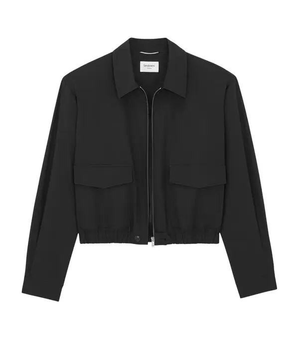 Saint Laurent Cotton Cropped Jacket