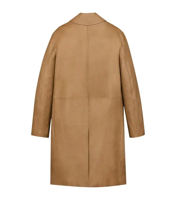 Saint Laurent Bubbled Lambskin Overcoat