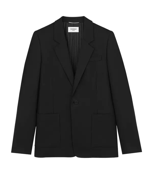 Saint Laurent Wool Single-breasted Blazer