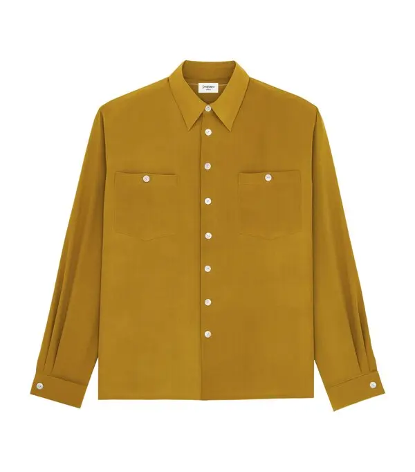 Saint Laurent Silk Twin-pocket Shirt