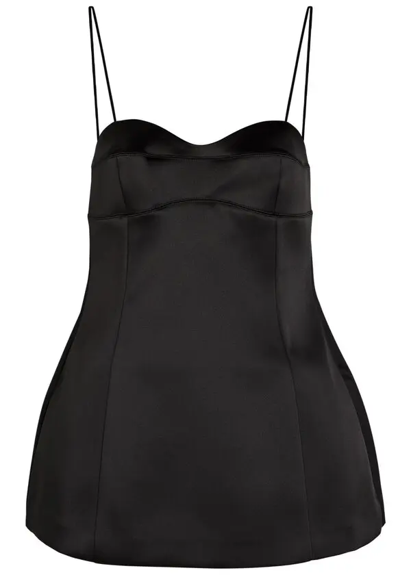 RÓHE Satin Top - Black