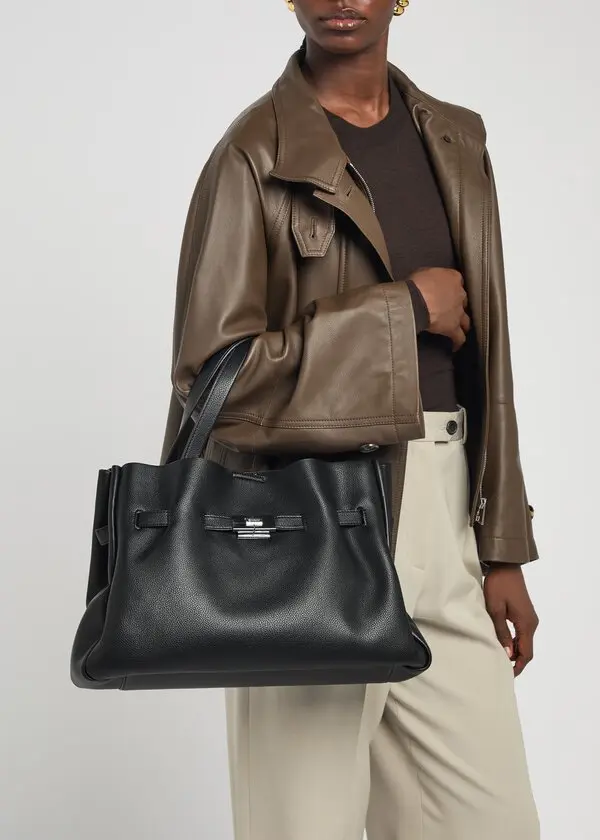 Dkny Bryar Large Grained Leather Satchel
