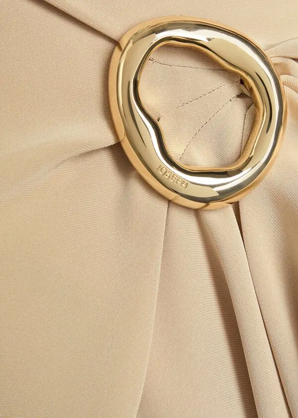 JOSEPH Anika Satin-twill Mini Dress - Beige