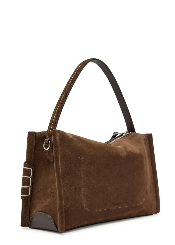 JW Anderson Suede Shoulder Bag - Brown