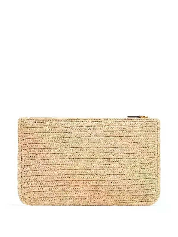 Valentino Garavani Raffia Clutch - Neutrals