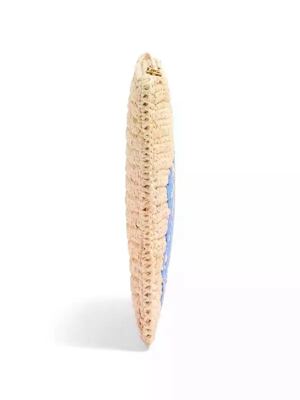 Valentino Garavani Raffia Clutch - Neutrals
