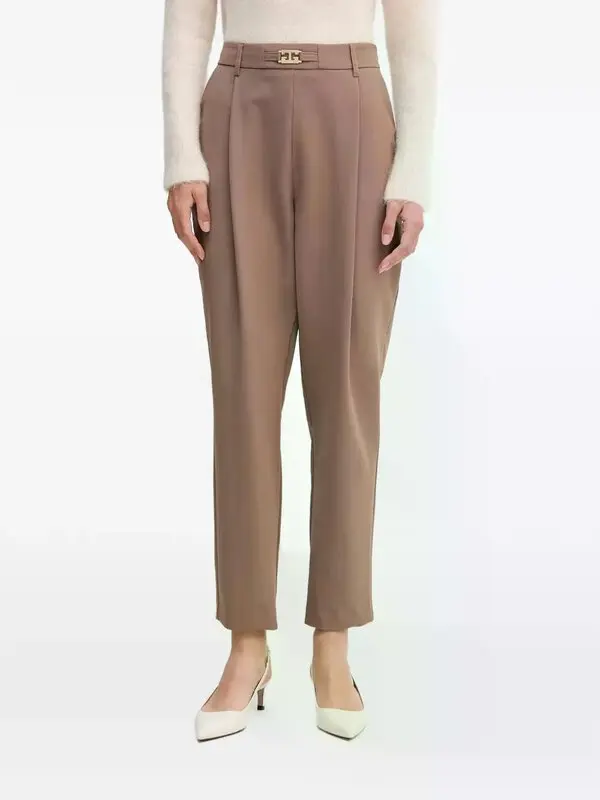 GAUDI Pleated Straight-leg Trousers