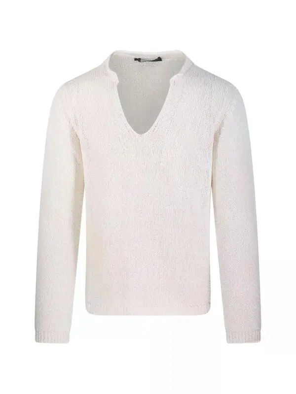 FABRIZIO DEL CARLO V-neck Long Sleeve Sweater