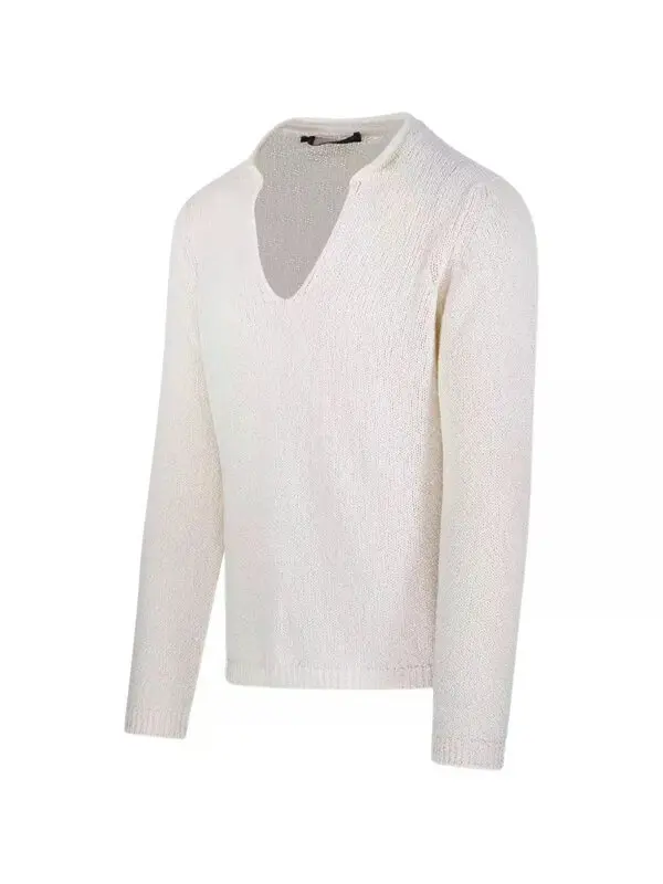 FABRIZIO DEL CARLO V-neck Long Sleeve Sweater