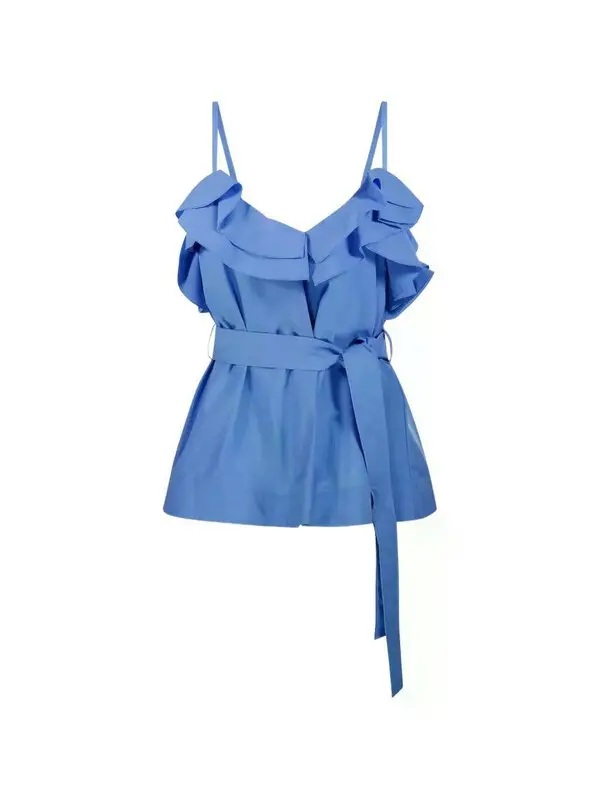 P.a.r.o.s.h Ruffled Belted Top