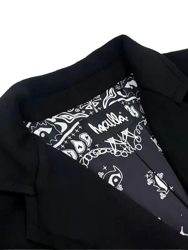 HACULLA. Time Capsule Graphic Appliqué Coat