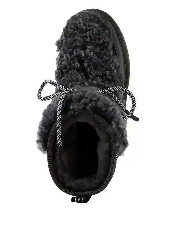EMU AUSTRALIA Teddy-texture Lace-up Boots