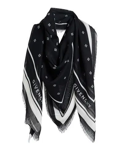 Givenchy Scarf Cashmere, Silk - Black