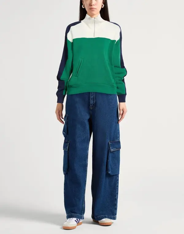 Rag & Bone Multicolor Embroidered Logo Turtleneck Sweatshirt