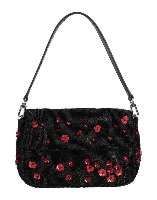 Staud Handbag With Appliqués - Black