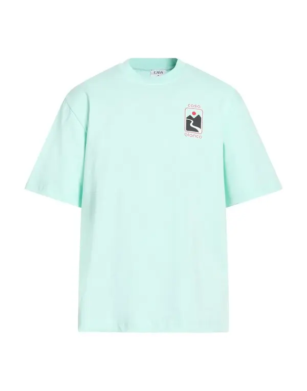 Casablanca T-shirt Size Organic Cotton - Blue