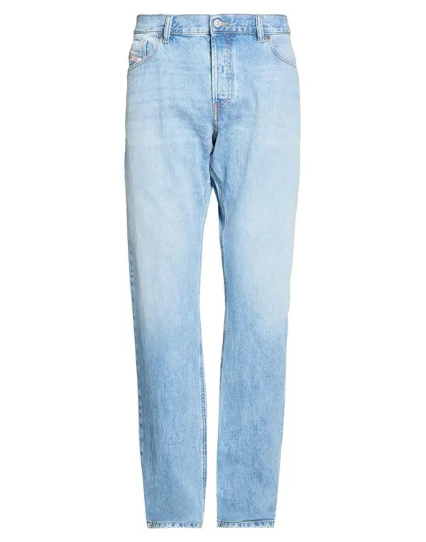 DIESEL® Cotton Denim Straight-leg Jeans - Blue