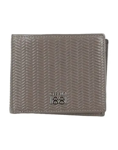 CERRUTI 1881 Wallet Taupe Cow Leather - Grey