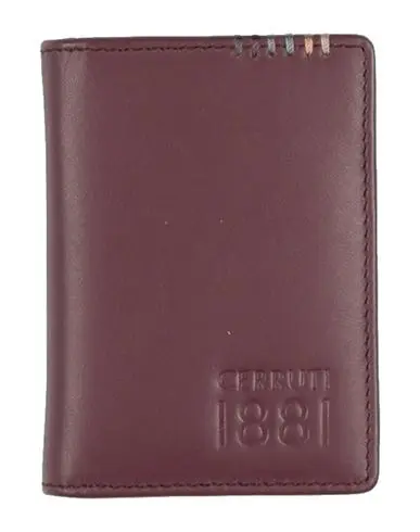 CERRUTI 1881 Cardholder Burgundy Calfskin - Red