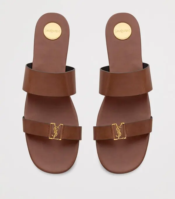 Saint Laurent Leather Babylone Sandals