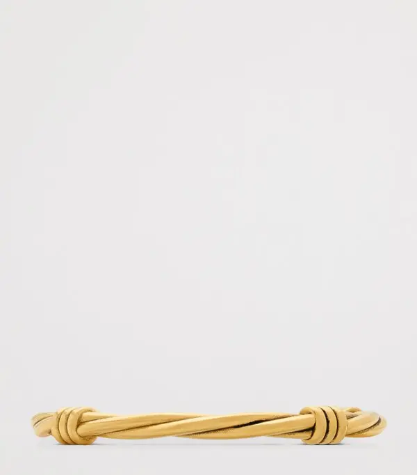 Saint Laurent Twisted Thread Open Cuff Bracelet