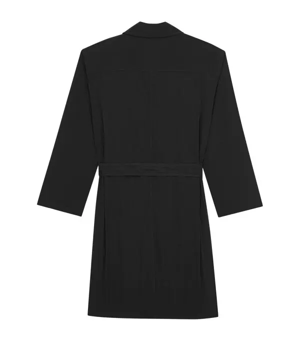Saint Laurent Water-repellent Trench Coat - Black