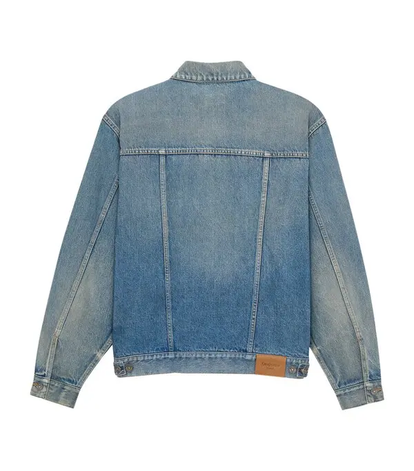 Saint Laurent Trucker Denim Jacket - Blue