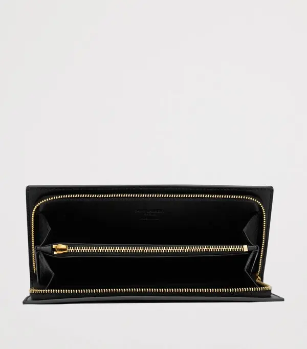 Saint Laurent Large Leather Zip-around Wallet