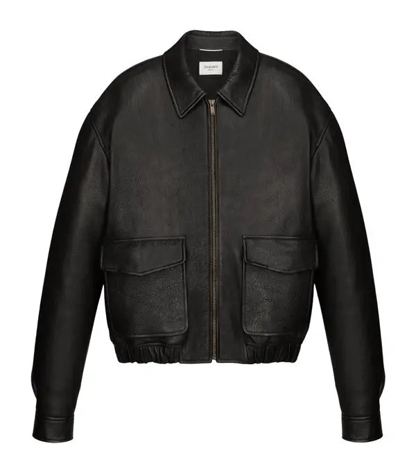Saint Laurent Bubbled Leather Jacket