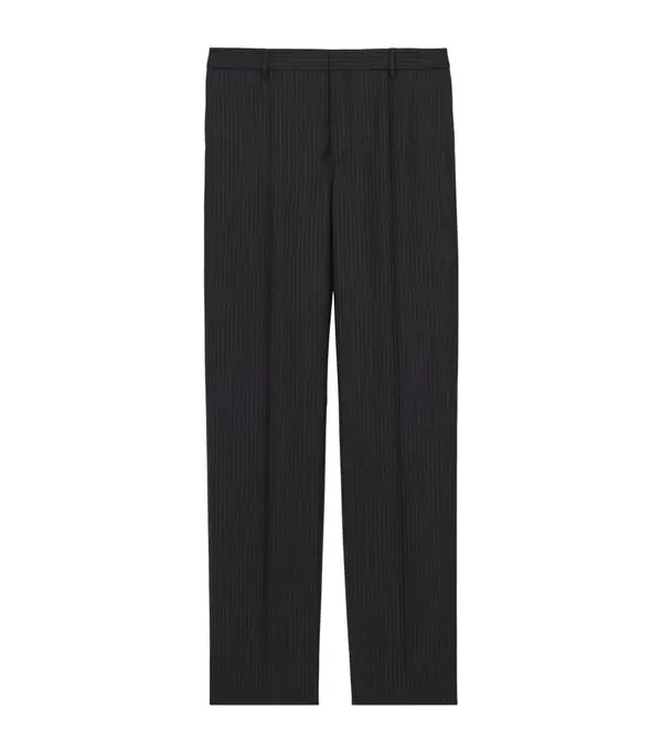 Saint Laurent Wool Stripe Slim Trousers