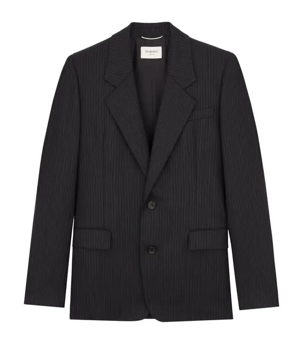 Saint Laurent Wool Chalk-stripe Blazer