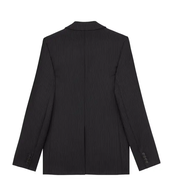Saint Laurent Wool Chalk-stripe Blazer