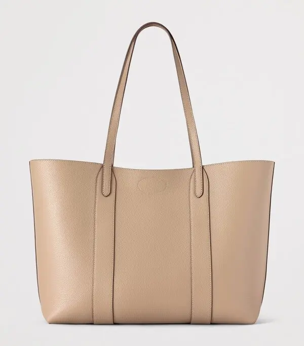 Mulberry Small Leather Bayswater Tote - Beige