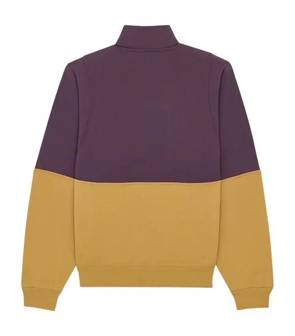 Saint Laurent Cotton Two-tone Sweatshirt - Purple