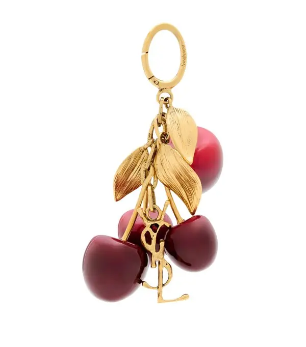 Saint Laurent Cassandre Cherry Bag Charm
