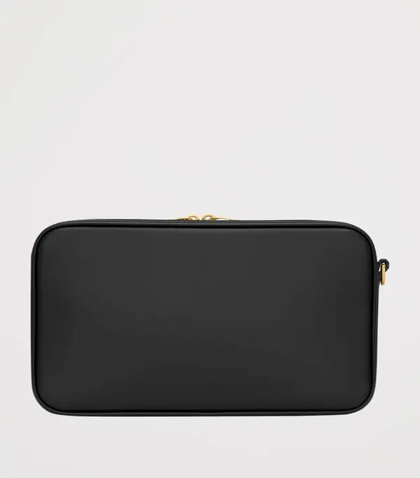 Saint Laurent Leather Logo Travel Pouch