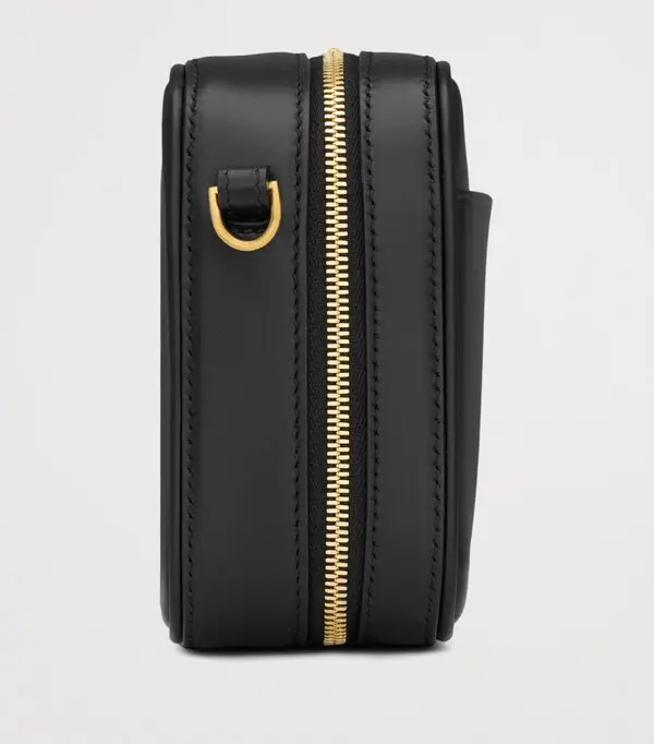 Saint Laurent Leather Logo Travel Pouch