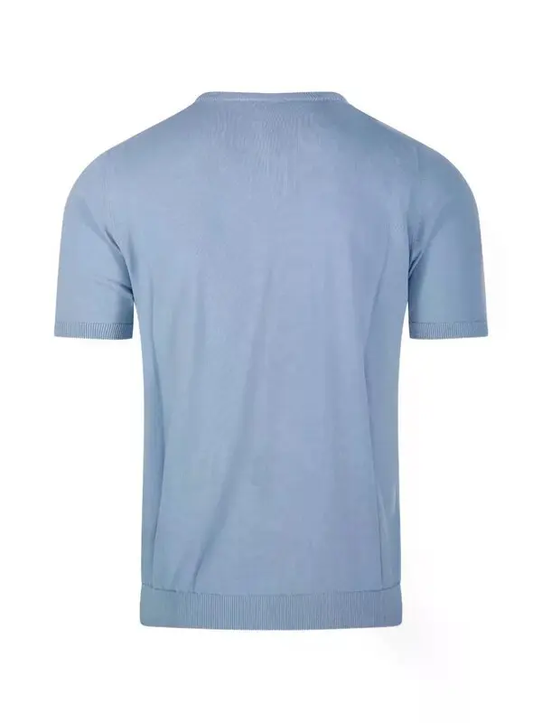 ROBERTO COLLINA Fine-knit T-shirt - Blue