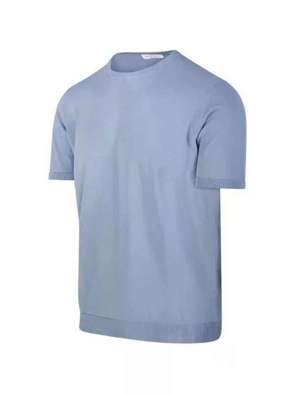 ROBERTO COLLINA Fine-knit T-shirt - Blue