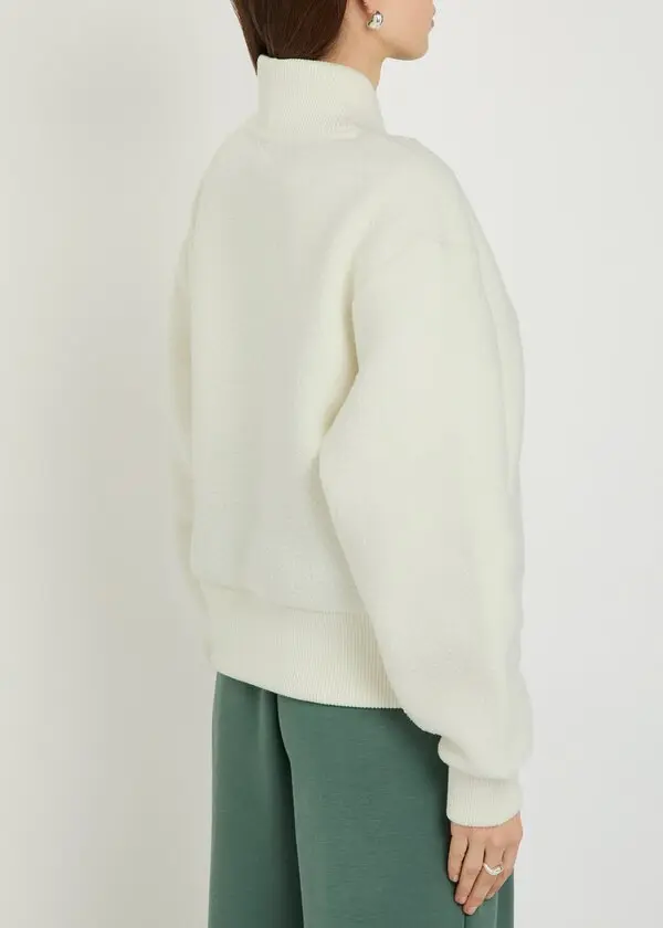 Varley Mumford Half-zip Fleece Sweatshirt - Ecru
