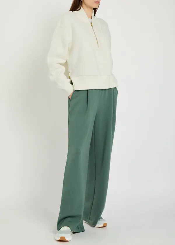 Varley Mumford Half-zip Fleece Sweatshirt - Ecru