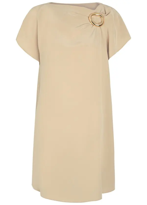 JOSEPH Anika Satin-twill Mini Dress - Beige