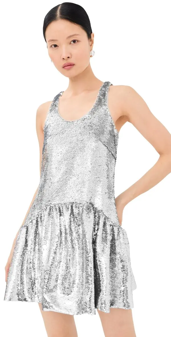 Simone Rocha Sequin Peplum Mini Dress