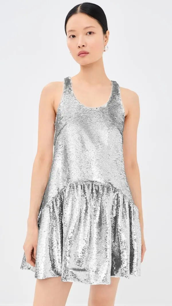 Simone Rocha Sequin Peplum Mini Dress