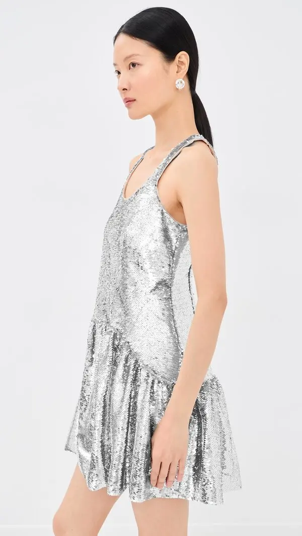 Simone Rocha Sequin Peplum Mini Dress