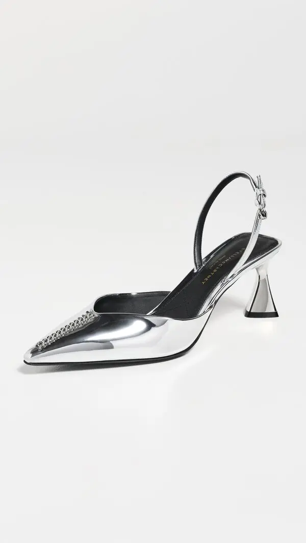 Stella McCartney Elsa Mirror Slingback Heels