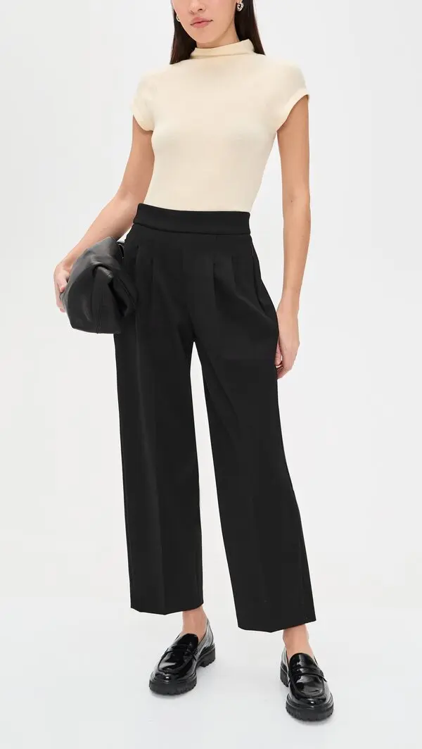 Spanx Ponte Pleated Ankle Trousers