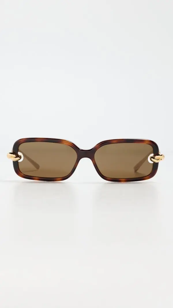 Bottega Veneta Knot Rectangular Sunglasses