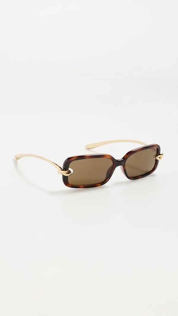 Bottega Veneta Knot Rectangular Sunglasses